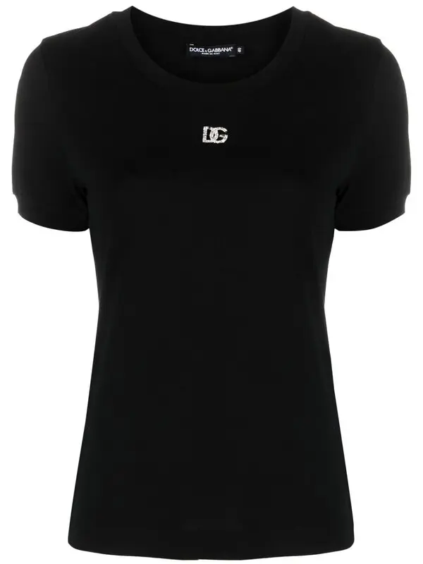 Dolce & Gabbana Crystal-embellished T-shirt - Black