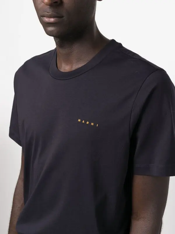 Marni Logo-print T-shirt - Blue