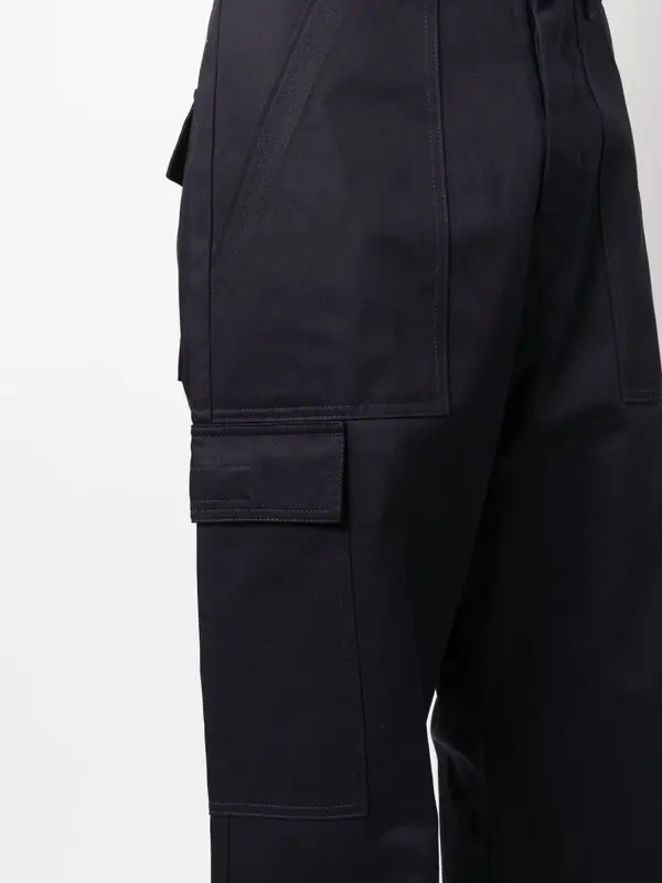 Rick Owens Flared-leg Cotton Cargo Trousers