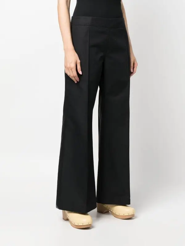 Studio Nicholson Acapulco Flared Trousers - Black
