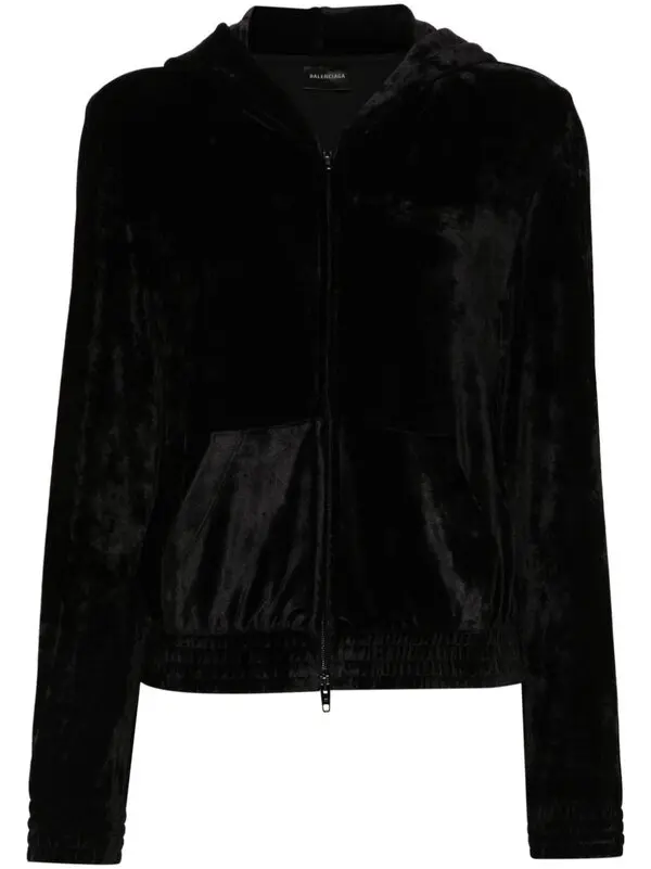 Balenciaga Bb Paris Hoodie - Black