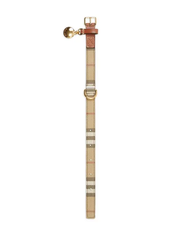 Burberry Small Check Dog Collar