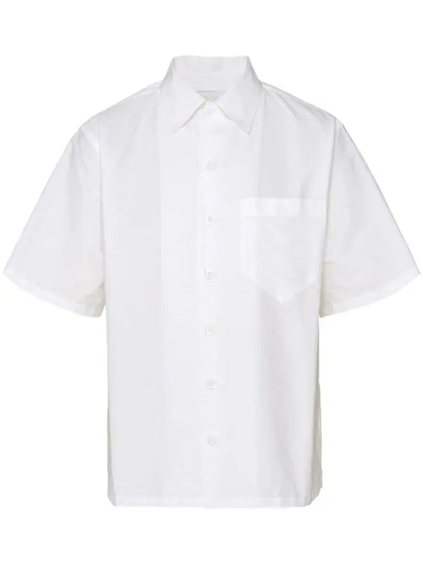 Prada Triangle-logo Cotton Shirt