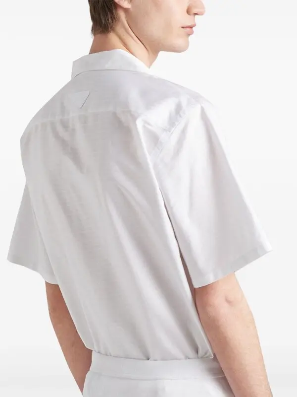 Prada Triangle-logo Cotton Shirt
