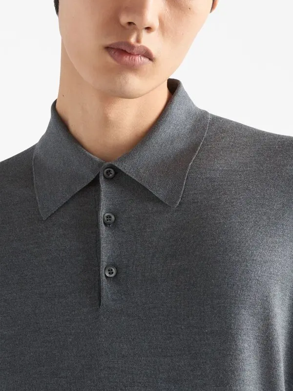 Prada Silk Polo Shirt
