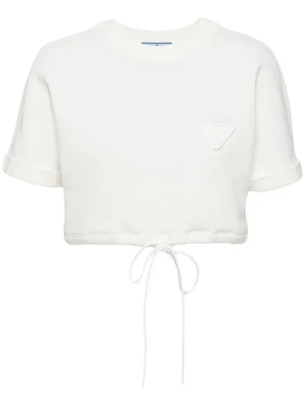 Prada Cropped T-shirt - White