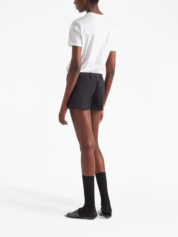Prada Triangle-logo Jersey T-shirt