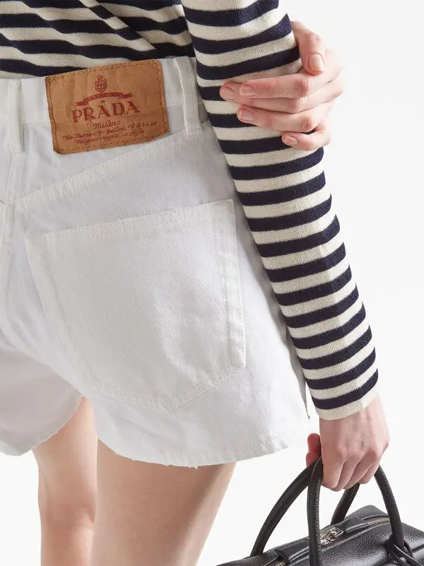 Prada Bull Denim Shorts