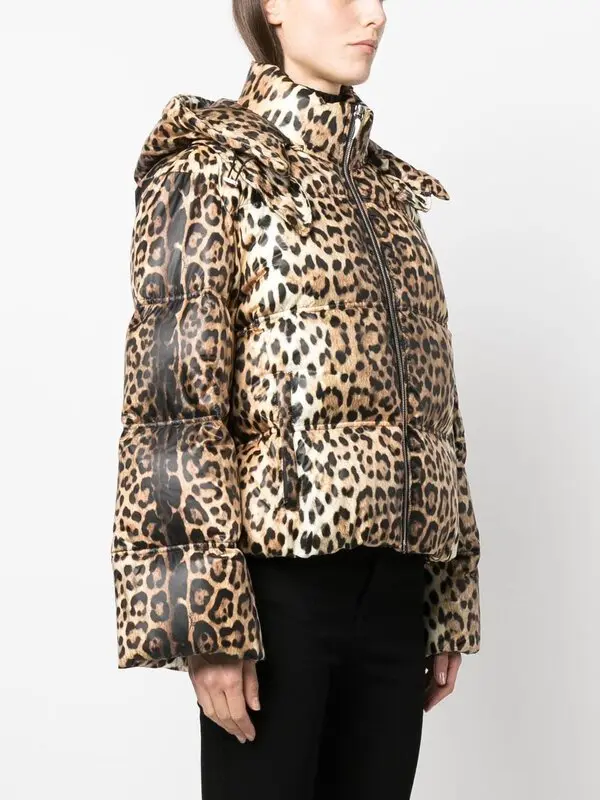 Roberto Cavalli Leopard-print Padded Jacket