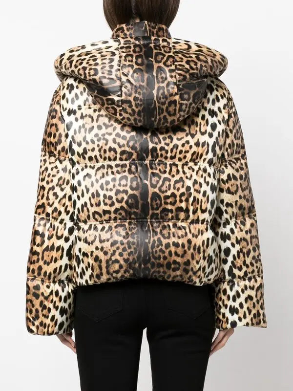 Roberto Cavalli Leopard-print Padded Jacket