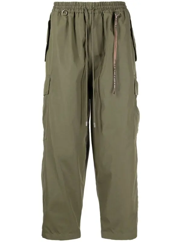 MASTERMIND WORLD Cotton-blend Cargo Trousers - Green