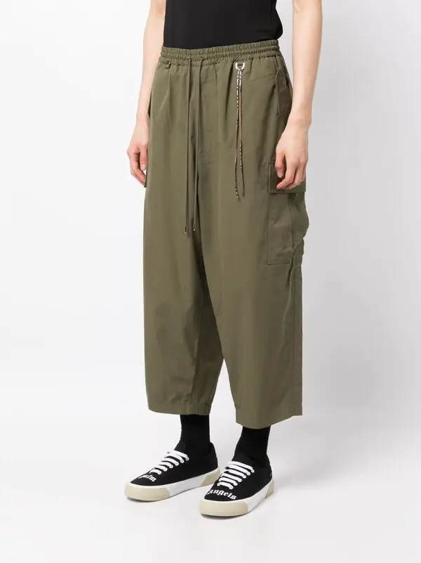 MASTERMIND WORLD Cotton-blend Cargo Trousers - Green