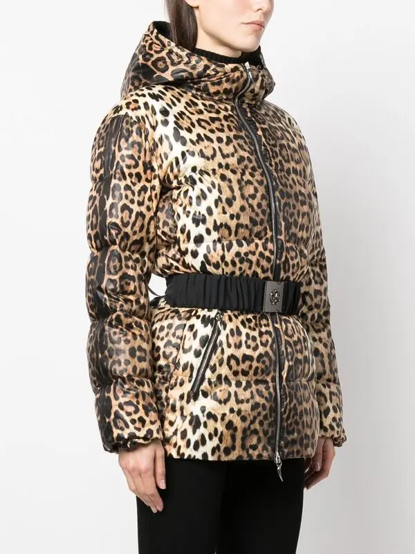 Roberto Cavalli Leopard-print Padded Jacket