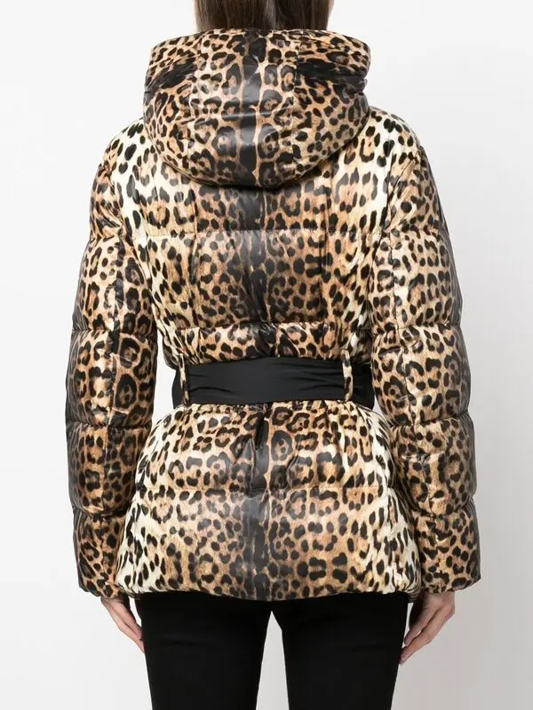 Roberto Cavalli Leopard-print Padded Jacket