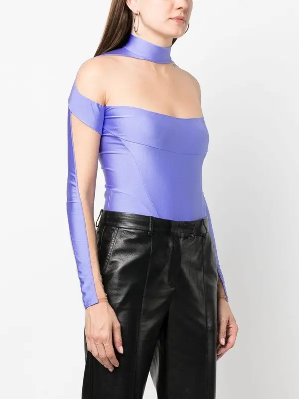 MUGLER Sheer Panelling Long-sleeved Body