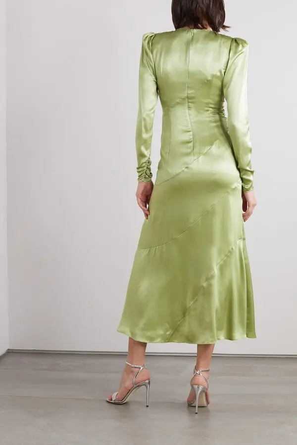 alessandra rich green dress Dark Green Velvet Off Shoulder Long Party Dress, Green A-line Formal P –  Frisco Dresses main image 1