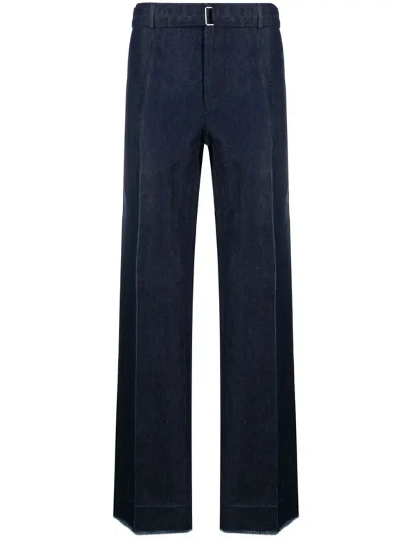 LANVIN Buckle-waist Straight-leg Jeans