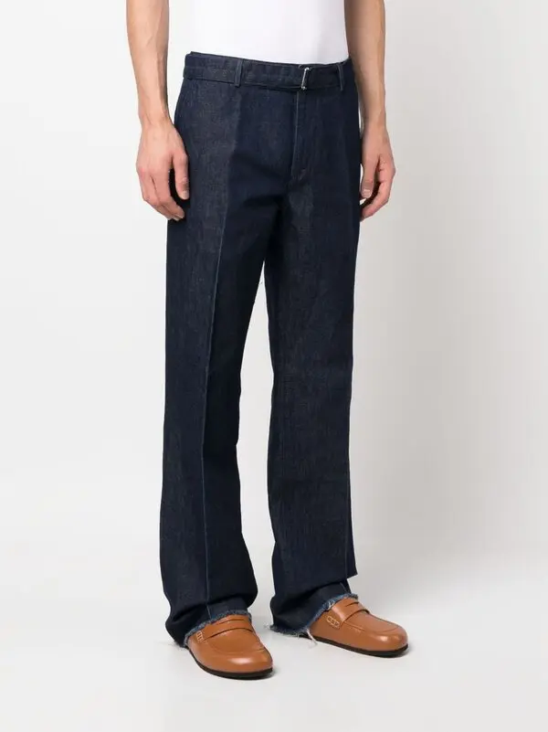 LANVIN Buckle-waist Straight-leg Jeans