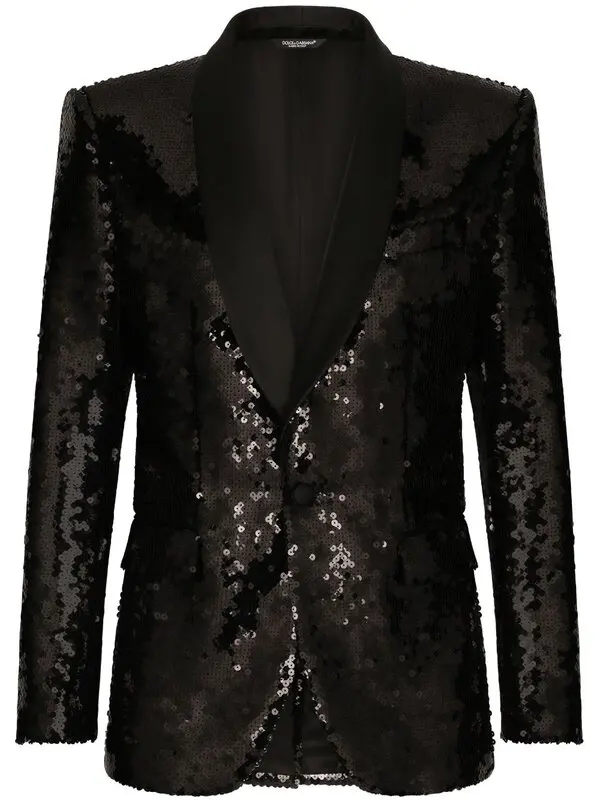 Dolce & Gabbana Sequin-embellished Suit - Black