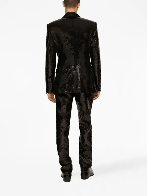 Dolce & Gabbana Sequin-embellished Suit - Black