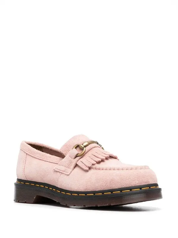 Dr. Martens Adrian Snaffle Suede Loafers In Pink - 55% Off