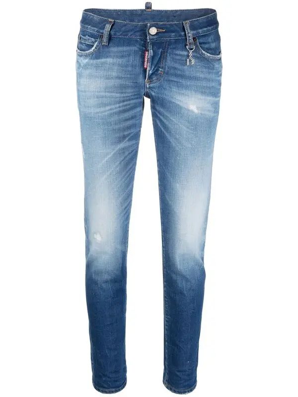 Dsquared2 Faded Slim-cut Jeans - Blue