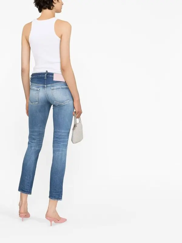 Dsquared2 Faded Slim-cut Jeans - Blue