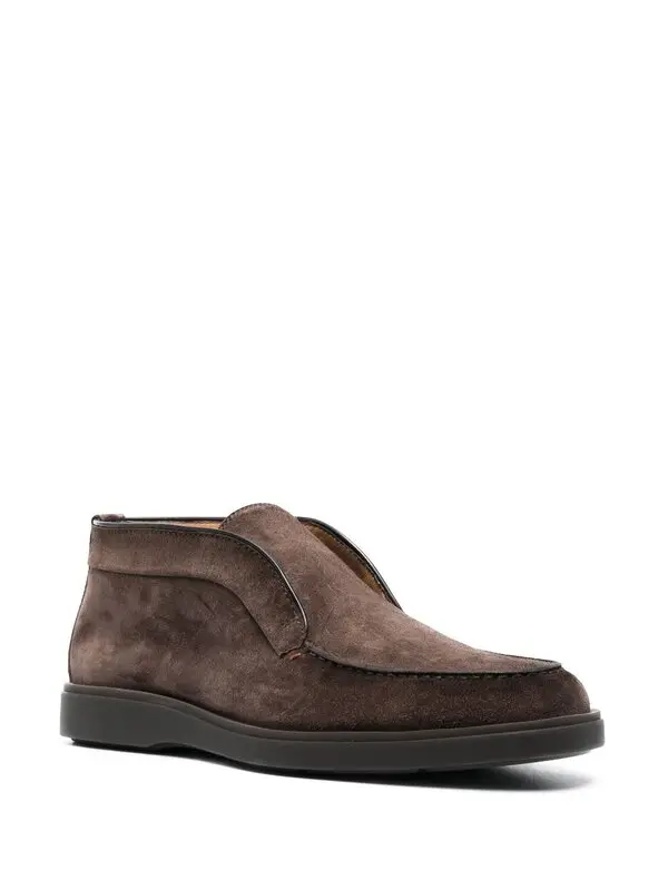 Santoni Desert Suede Slip-on Boots