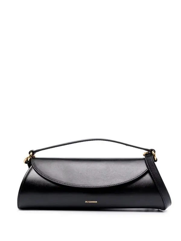 JIL SANDER Small Cannolo Shoulder Bag - Black