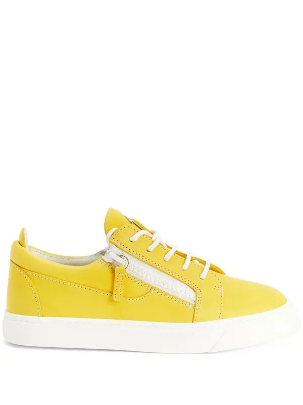 GIUSEPPE ZANOTTI Gail Leather Sneakers - Yellow