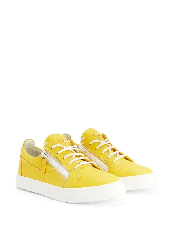 GIUSEPPE ZANOTTI Gail Leather Sneakers - Yellow