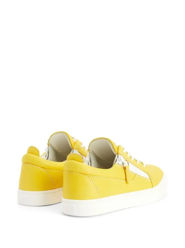 GIUSEPPE ZANOTTI Gail Leather Sneakers - Yellow