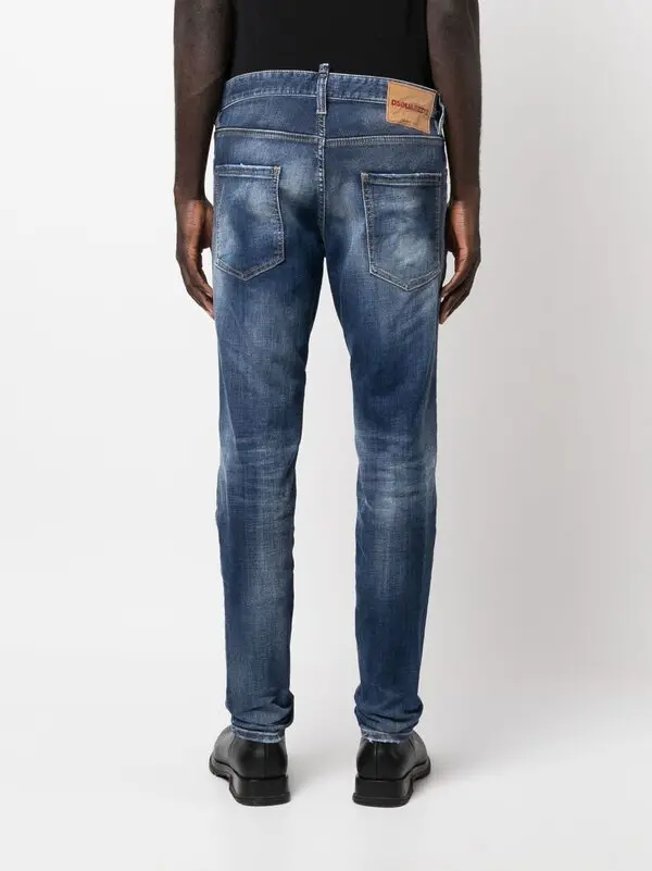 Dsquared2 Distressed Slim-leg Jeans