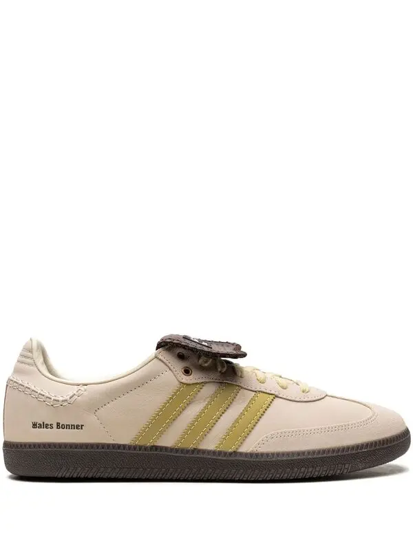 Adidas X Wales Bonner Samba Suede Low-Top Sneakers - Neutrals | Editorialist