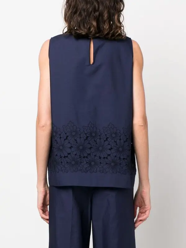 P.a.r.o.s.h Cut-out Detail Top - Blue