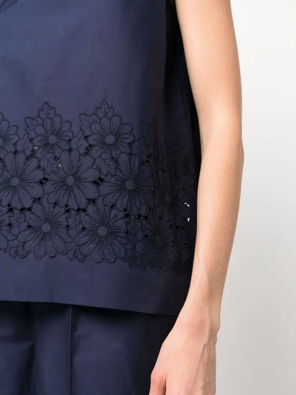 P.a.r.o.s.h Cut-out Detail Top - Blue