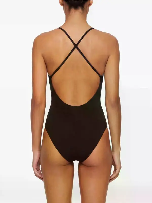 LIDO Uno Low-cut One-piece Swimsuit - Brown