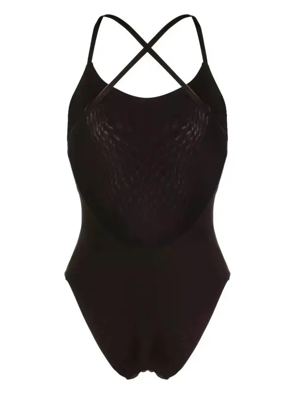 LIDO Uno Low-cut One-piece Swimsuit - Brown