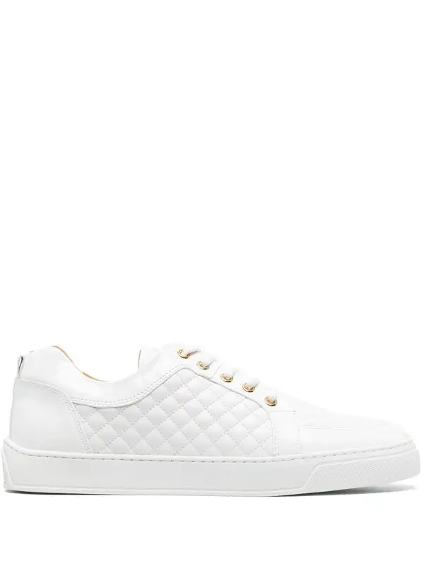LEANDRO LOPES Quilted Low-top Sneakers - White