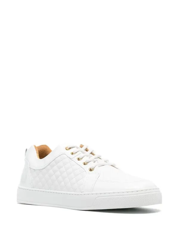 LEANDRO LOPES Quilted Low-top Sneakers - White