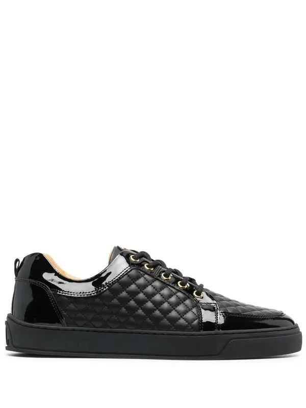 LEANDRO LOPES Quilted Low-top Sneakers - Black