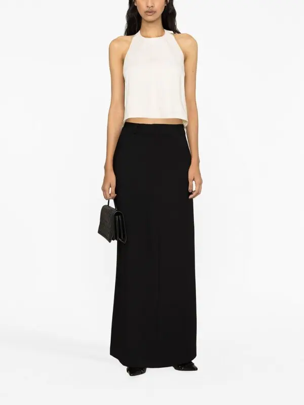 Wardrobe.NYC Halterneck Wool Top - Neutrals
