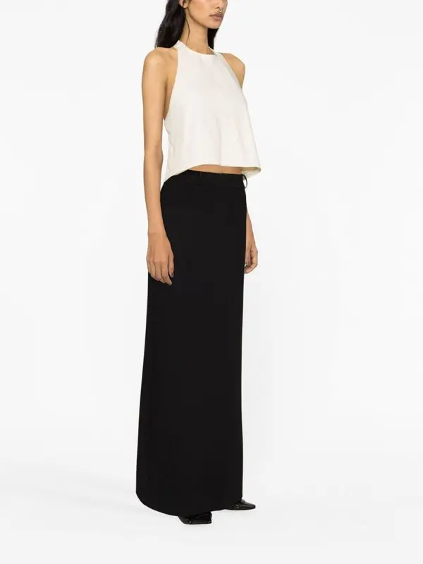 Wardrobe.NYC Halterneck Wool Top - Neutrals