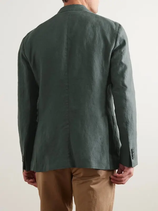 Boglioli Double-breasted Linen Blazer