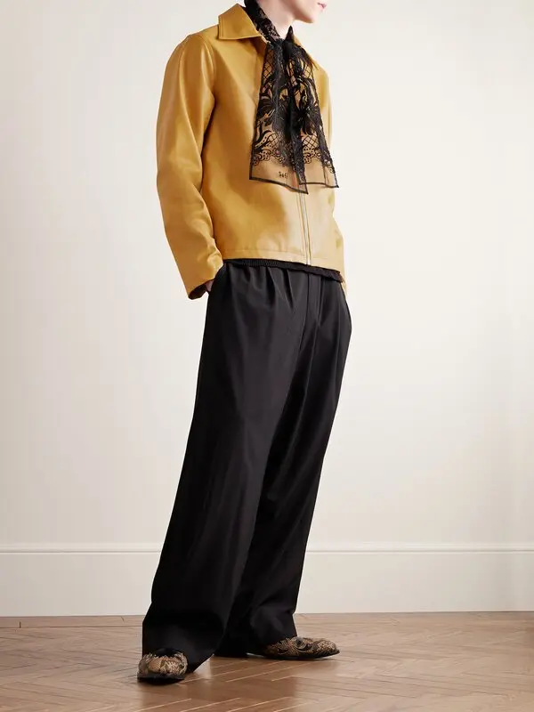 SéFr Truth Faux Leather Jacket In Yellow - 50% Off | Editorialist