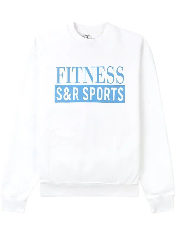 SPORTY & RICH Logo-print Sweatshirt - White