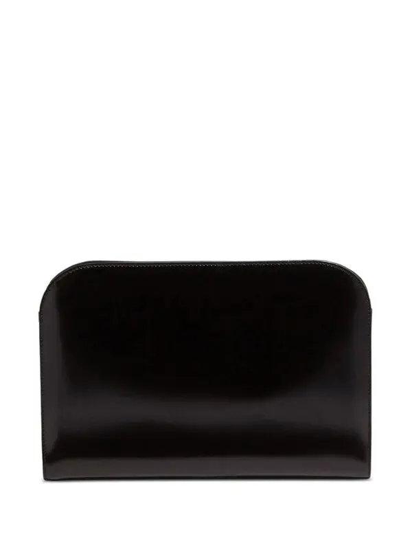 FERRAGAMO Diana Leather Clutch
