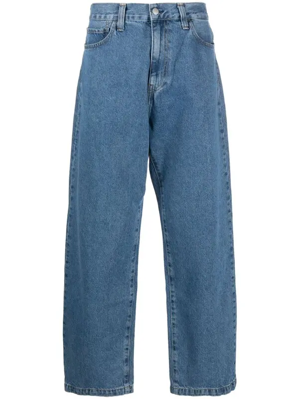 Carhartt Work In Progress Landon Logo-patch Jeans - Blue