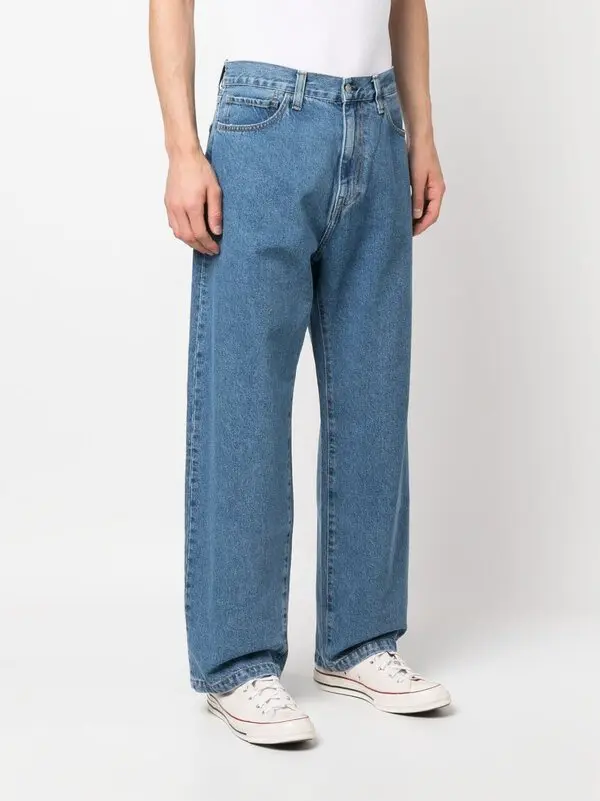 Carhartt Work In Progress Landon Logo-patch Jeans - Blue