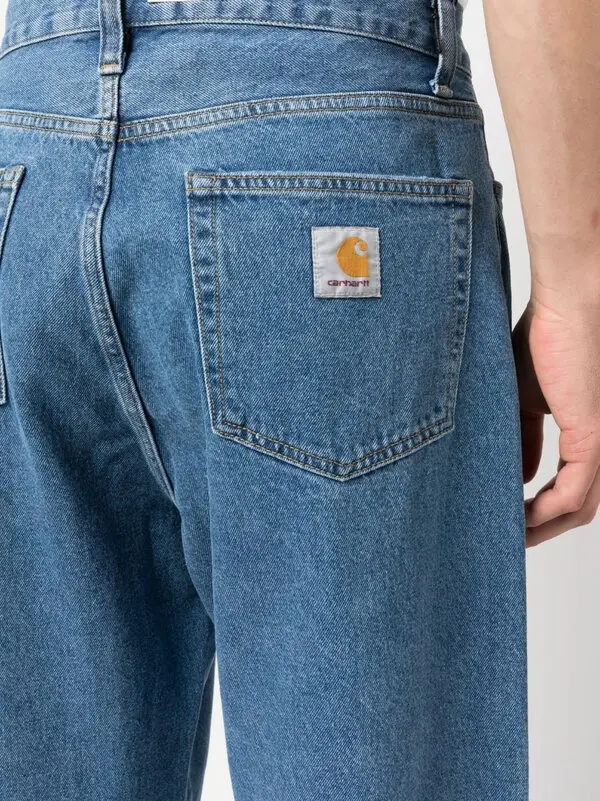 Carhartt Work In Progress Landon Logo-patch Jeans - Blue
